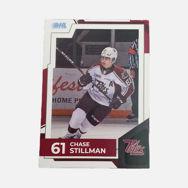2021-22 Chase Stillman Petes card no. 61 – Petes Souvenir Store