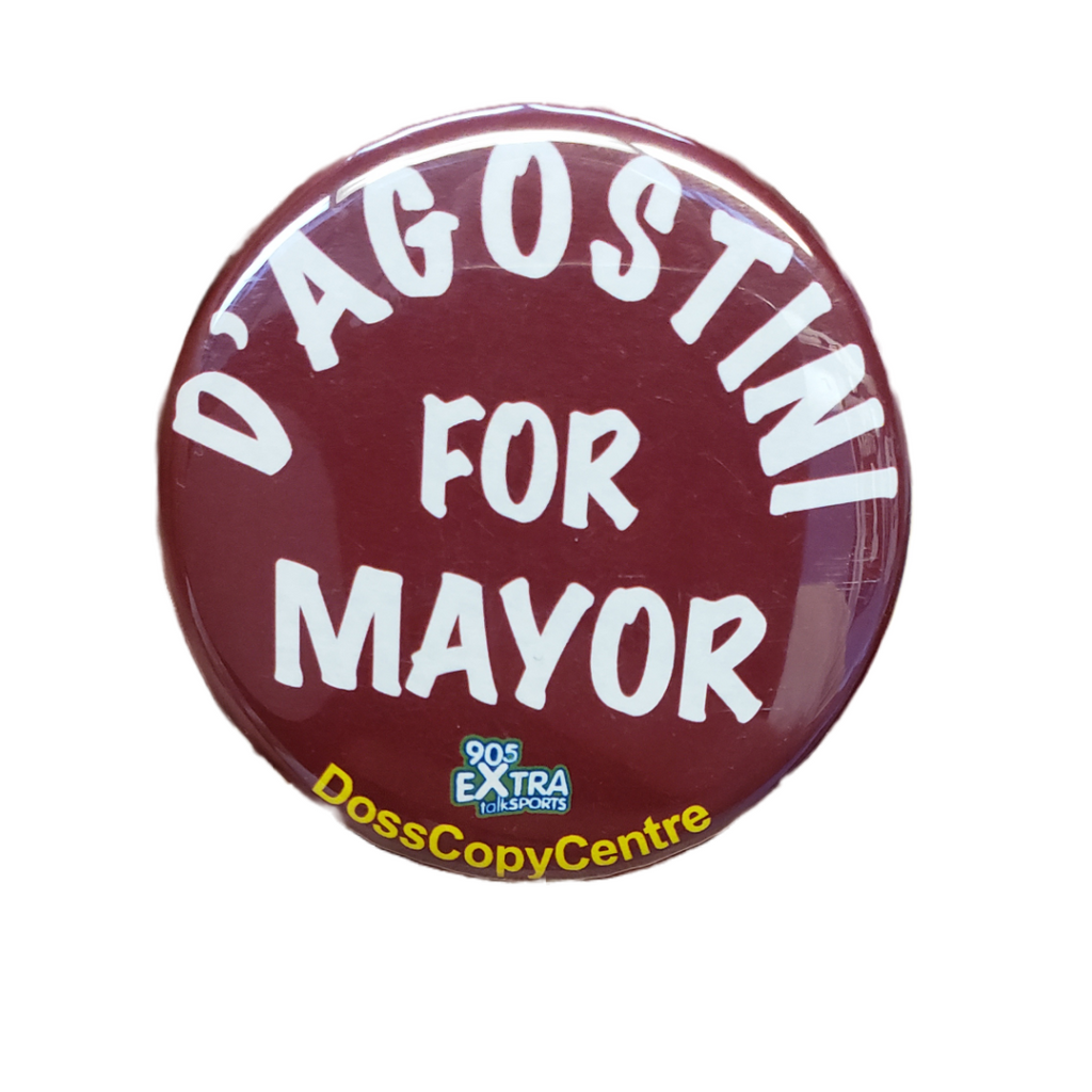 D'Agostini for Mayor buttons – Petes Souvenir Store